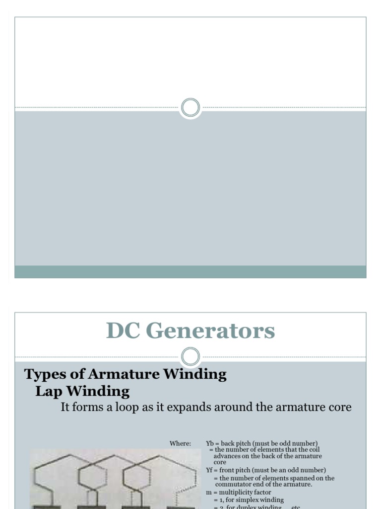 DC Gen | PDF | Electric Generator | Series And Parallel Circuits
