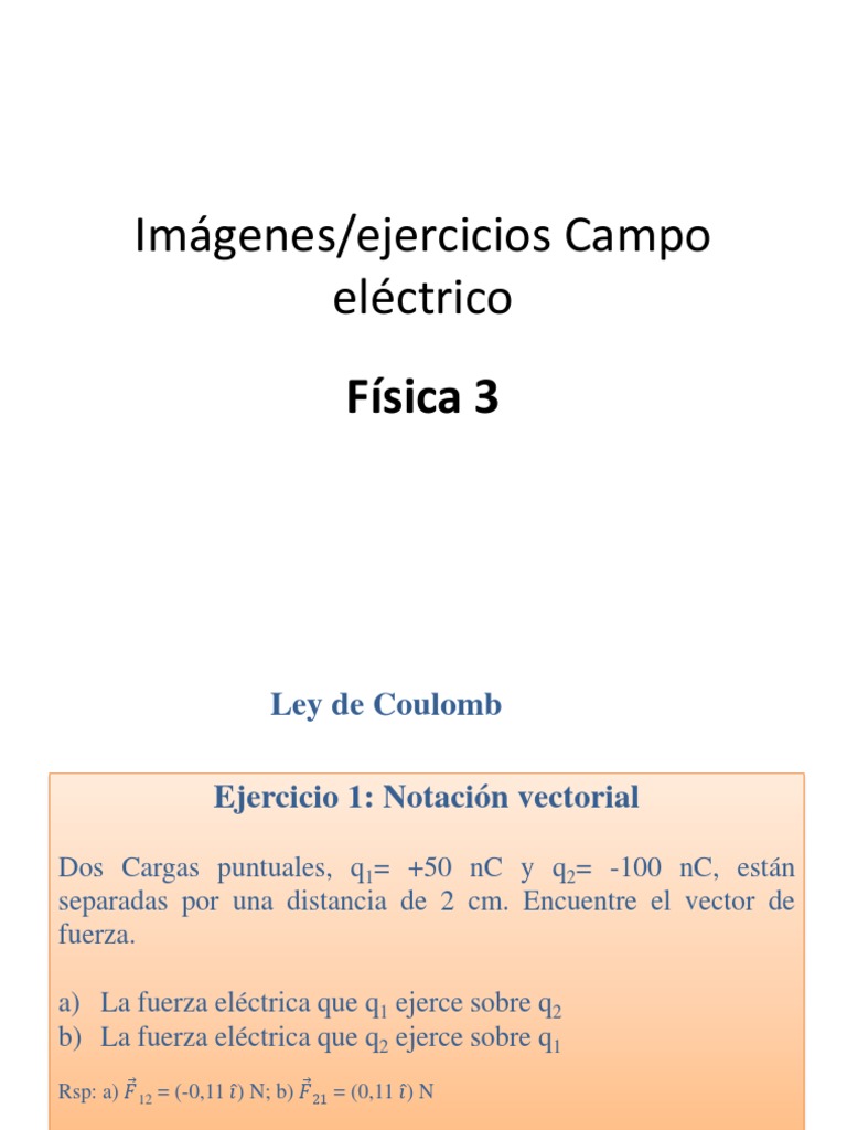 02 Campo Electrico | PDF | Campo eléctrico | Vector Euclidiano