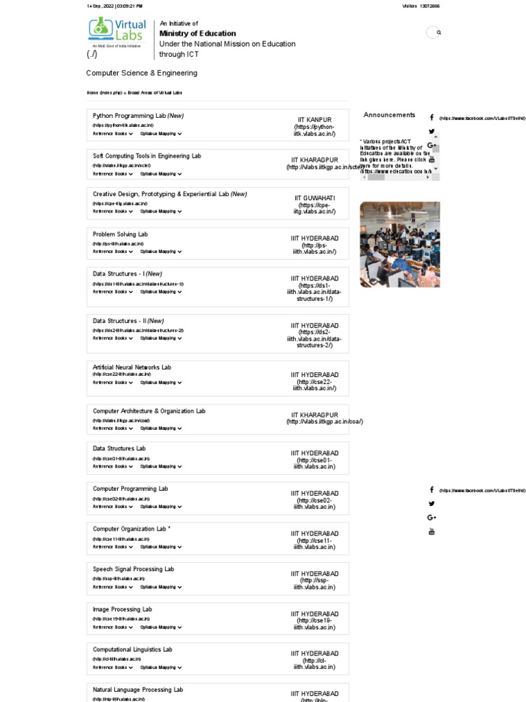 Virtual Labs - Computer Science & Engineering | PDF | Information And Communications Technology ...