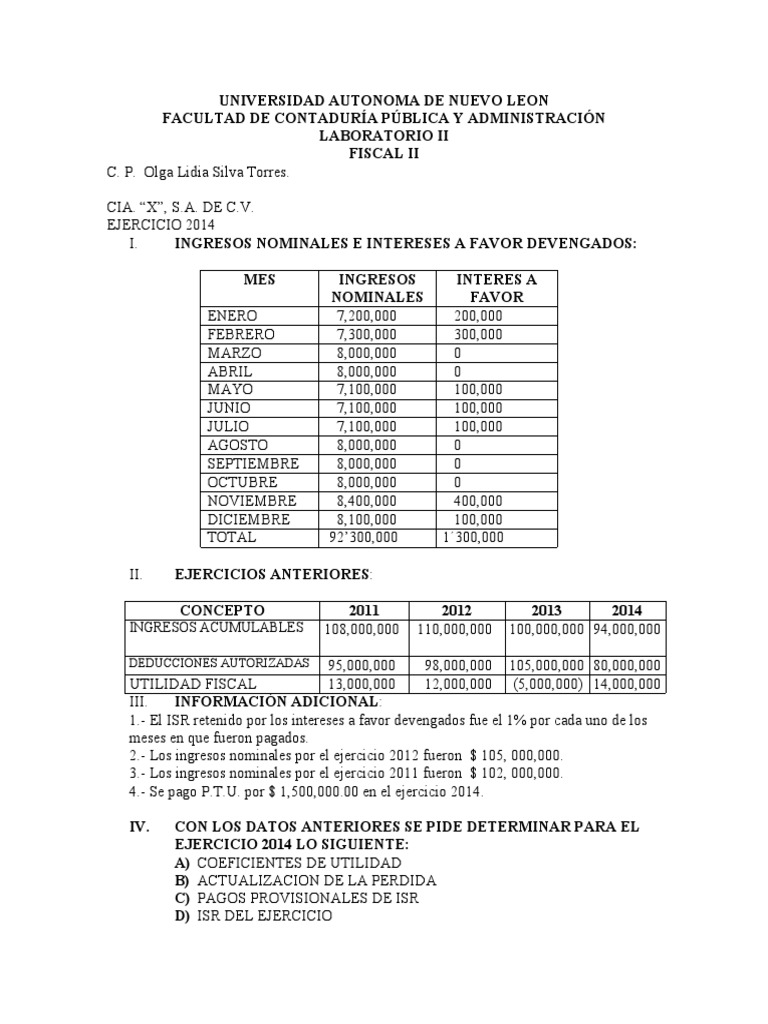 LAB. II Fiscal II LA | PDF