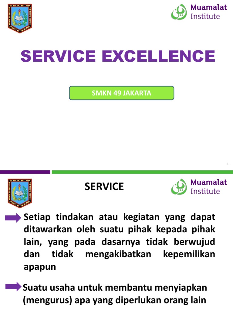 Materi Pelatihan Service Excellence | PDF