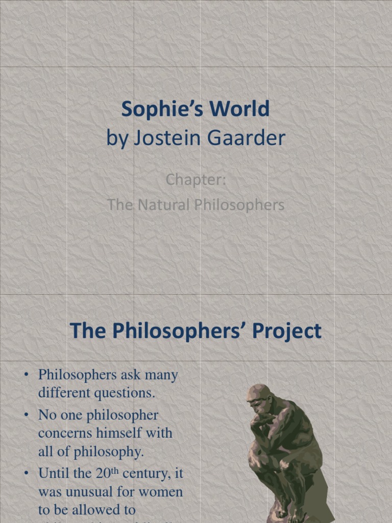Sophie's World Natural Philosophers | PDF | Natural Philosophy ...