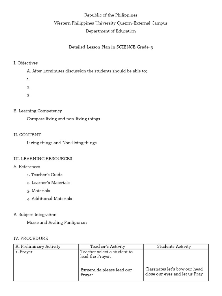 Final DLP One | PDF | Teachers | Prayer