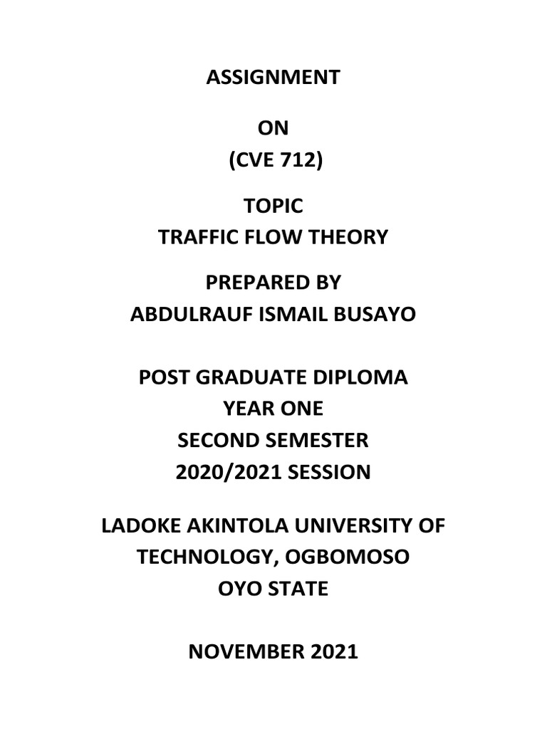 Traffic Flow Theory: An Analysis of Speed, Density, and Flow Relationships | PDF | Traffic | Physics
