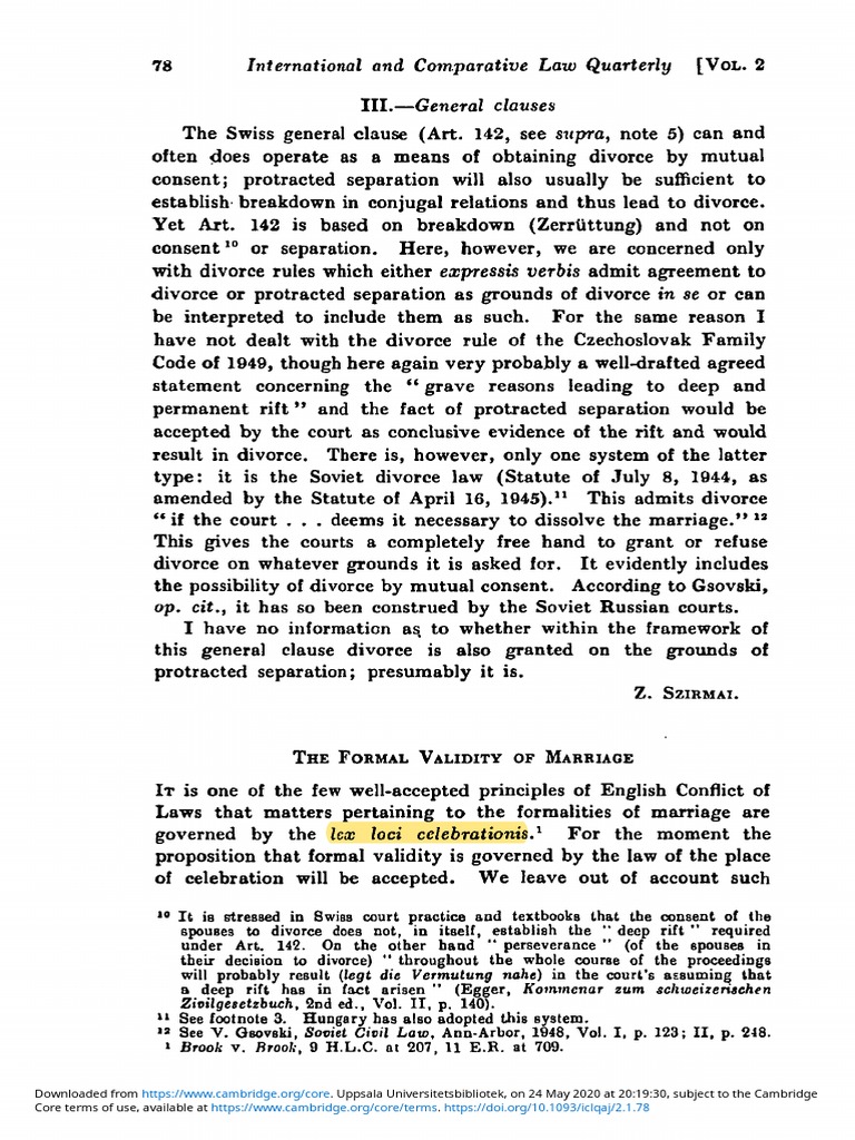 Formal Validity of Marriage | PDF | Divorce | Marriage