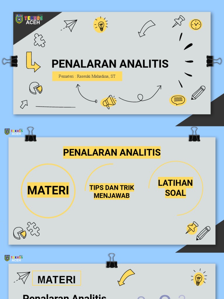 Penalaran Analitik | PDF | Karier & Perkembangan