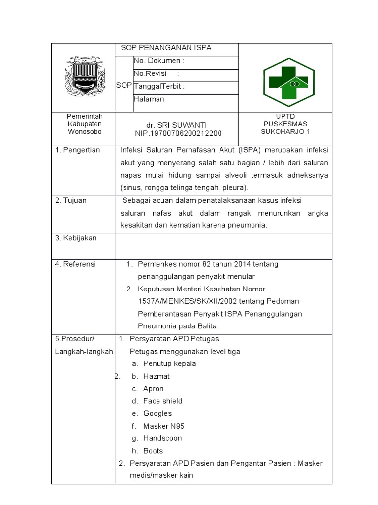 Sop Ispa Saat Pandemi | PDF