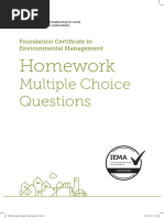 IEMA New Associate Exam Practice Questions (Environment) | PDF | Sustainability | Audit