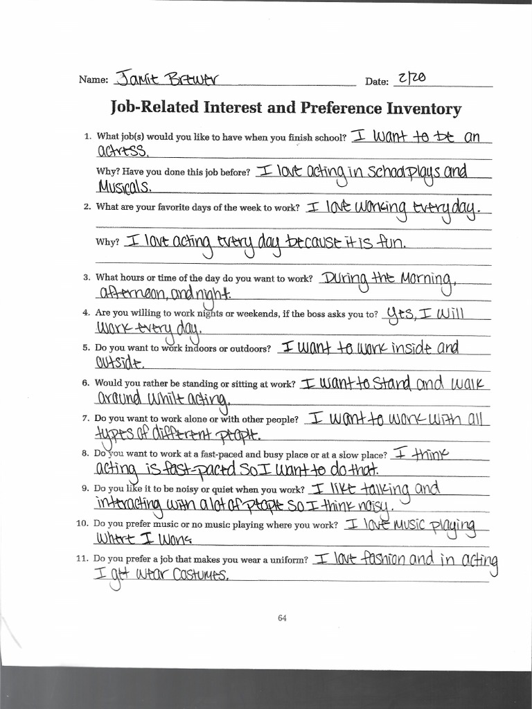 Job-Related Preference | PDF
