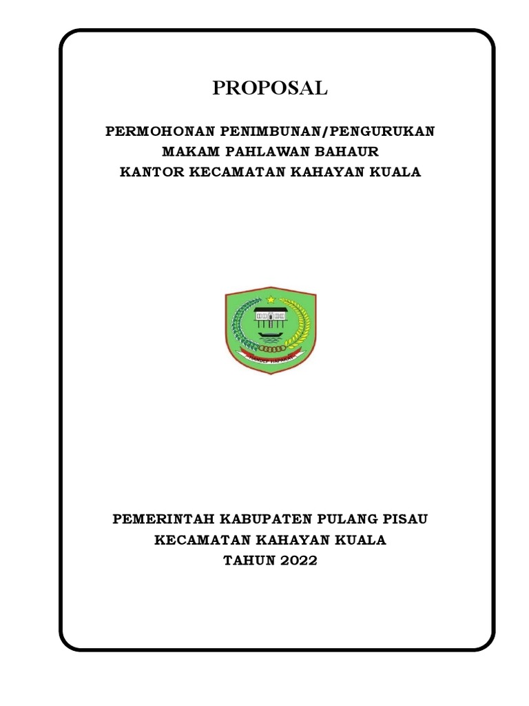 Proposal Makam Pahlawan Bahaur | PDF