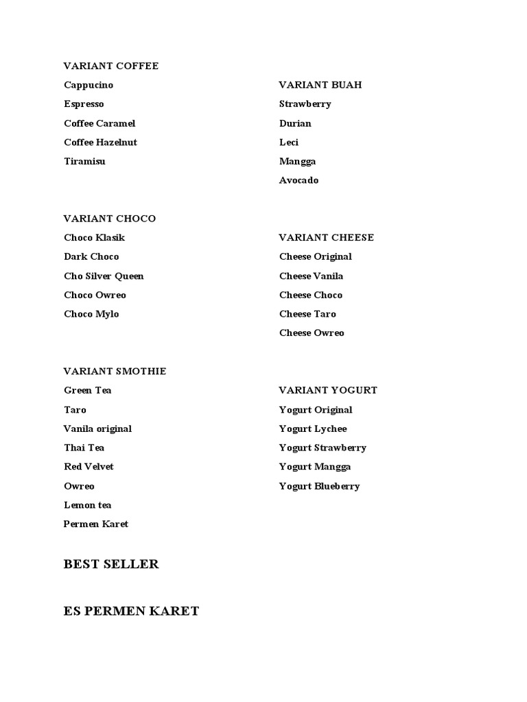 Variant Coffee | PDF