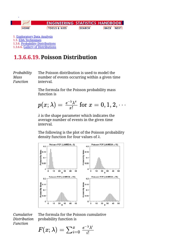 1.3.6.6.19. Poisson Distribution | PDF | Poisson Distribution ...