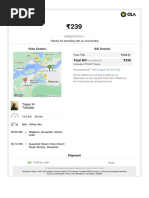 Ola Cab Invoice Template | PDF | Invoice | Payments