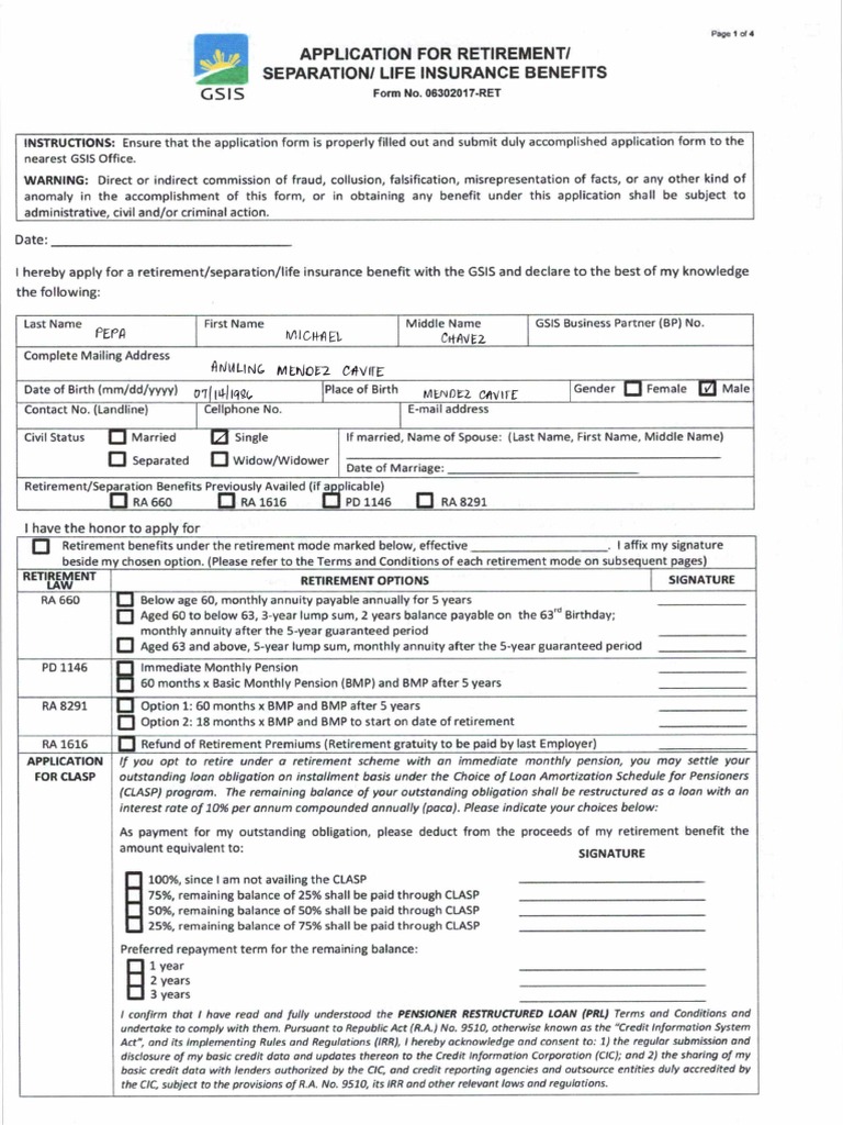 GSIS | PDF | Pension | Loans
