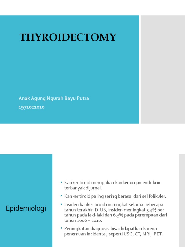 Thyroidectomy BAY | PDF