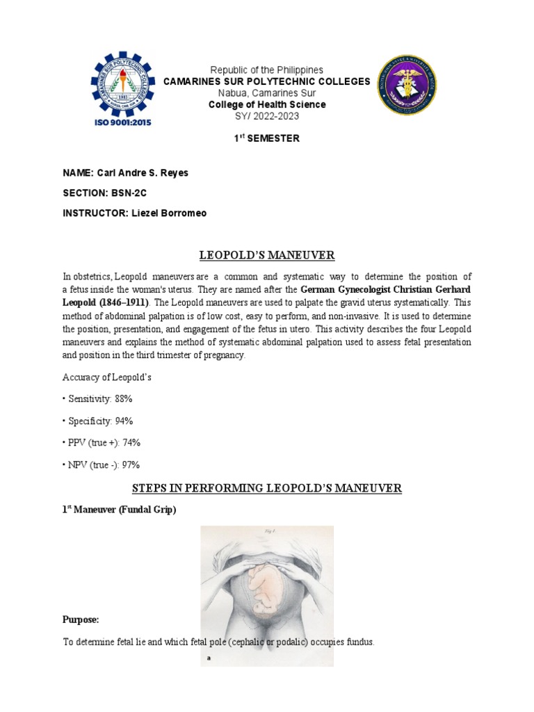 Leopold's Maneuver Research | PDF | Human Reproduction | Medical ...