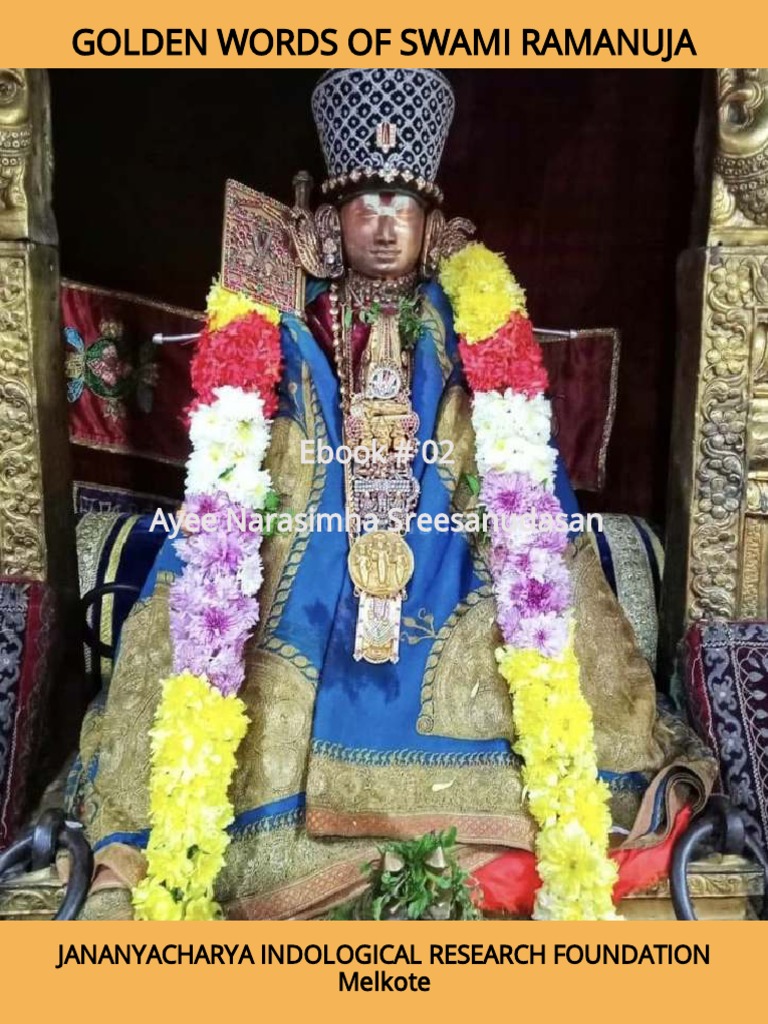 Ebook 02 Golden Words of Swami Ramanuja | PDF | Vaishnavism | Religious Belief And Doctrine