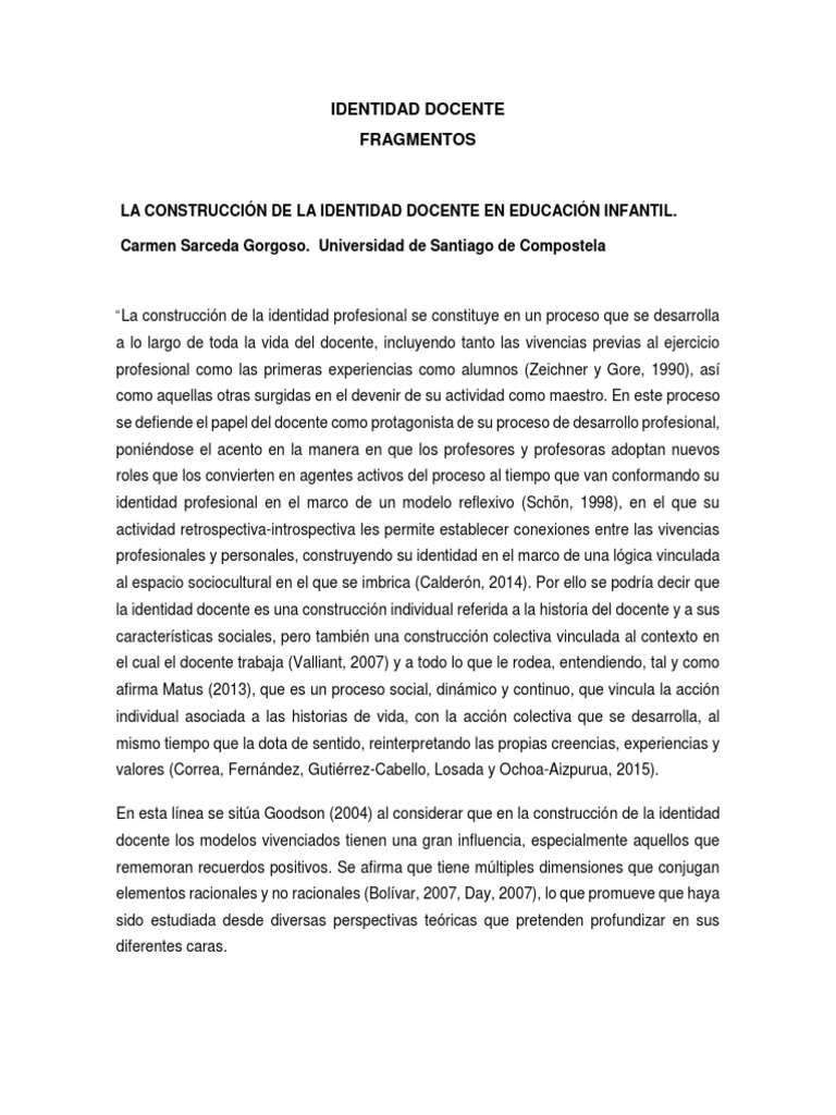 Identidad Docente | PDF | Maestros | Conocimiento
