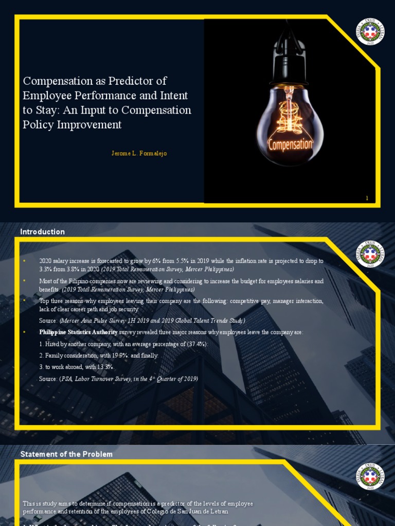 Thesis Proposal Defense Presentation | PDF | Compensation And Benefits ...