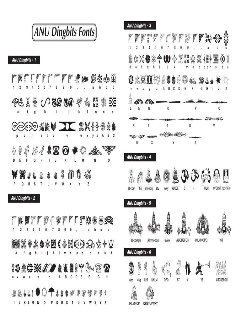 Dingbats Keyboard_1 | PDF