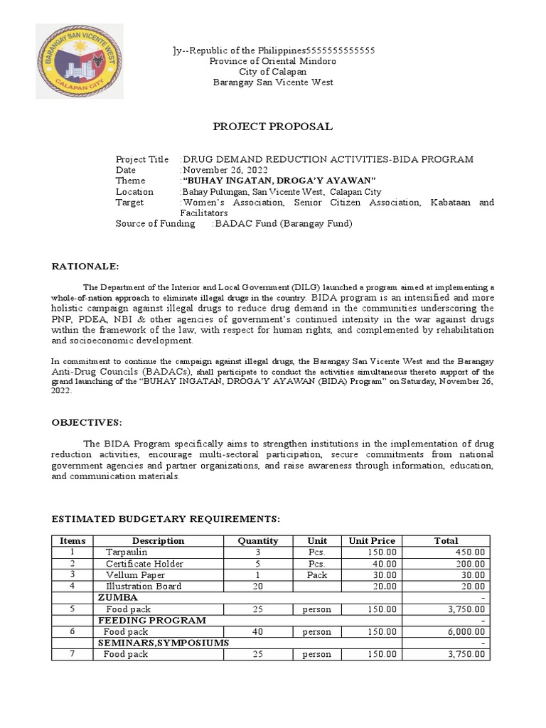 Project Proposal BADAC 2022 | PDF