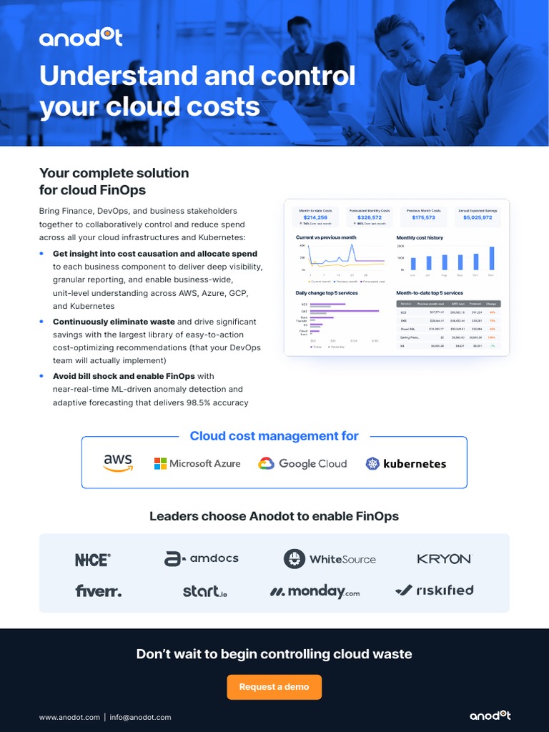 Anodot Cloud Cost Solution Brief | PDF | Cloud Computing | Amazon Web Services