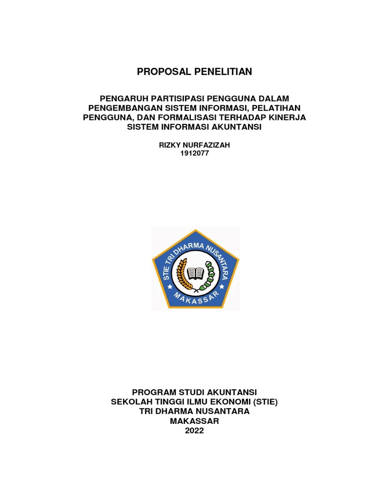 Sampul Proposal Judul 1 | PDF