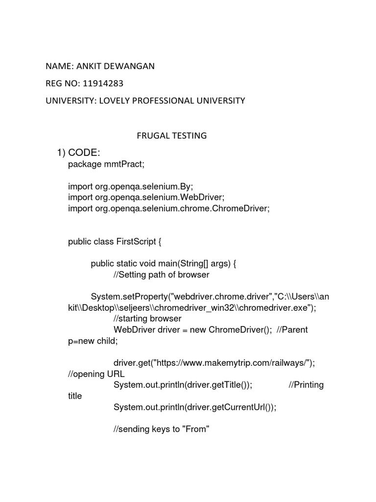 Frugal Testing | PDF | Software Bug | Software Testing