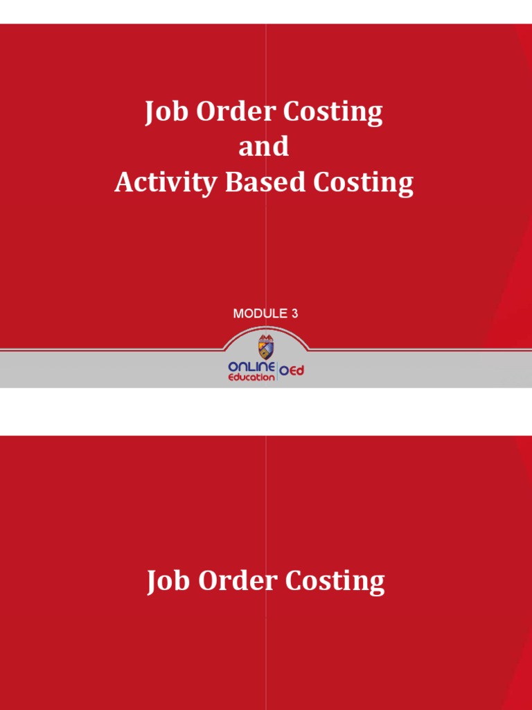 W3 Module003 Job Order Costing - PPT | PDF | Cost Of Goods Sold | Business