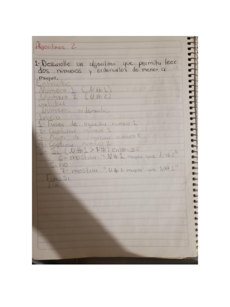 Tarea Algoritmo 2 | PDF