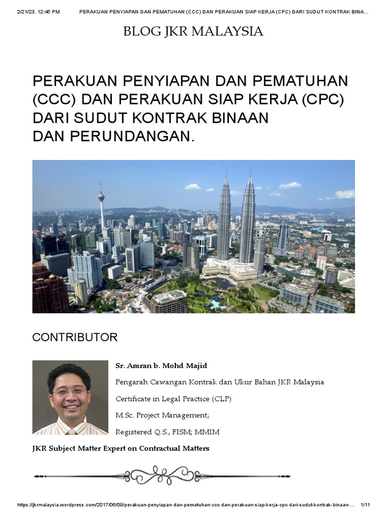 Reno - Perakuan Penyiapan Dan Pematuhan (CCC) Dan Perakuan Siap Kerja ...