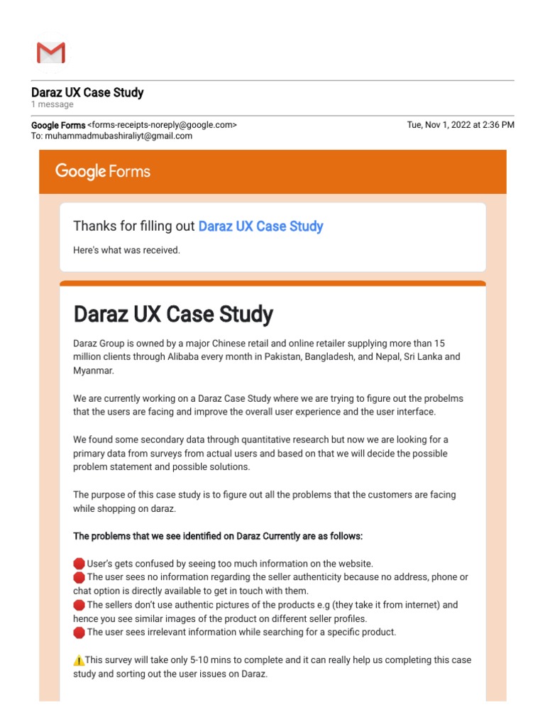 Gmail - Daraz UX Case Study | PDF | Gmail | Computing