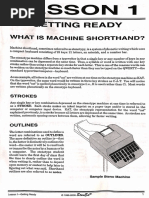 Module 1, Machine Shorthand | PDF | Shorthand | Computer Keyboard