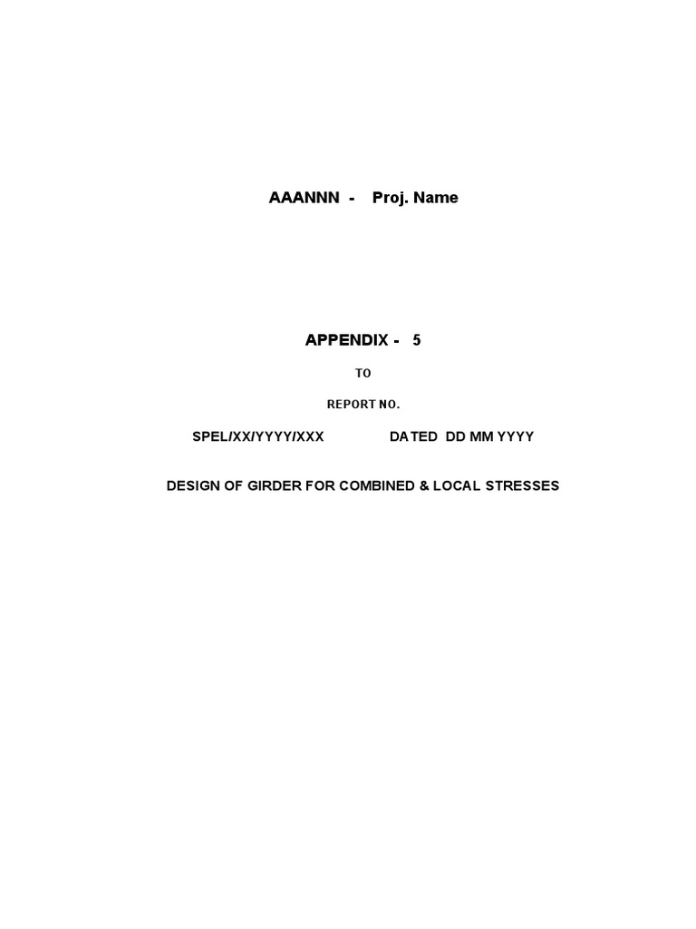 Appendix - 5 | PDF | Beam (Structure) | Bending