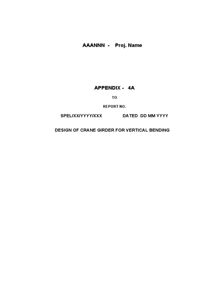 Appendix - 4A | PDF | Bending | Beam (Structure)