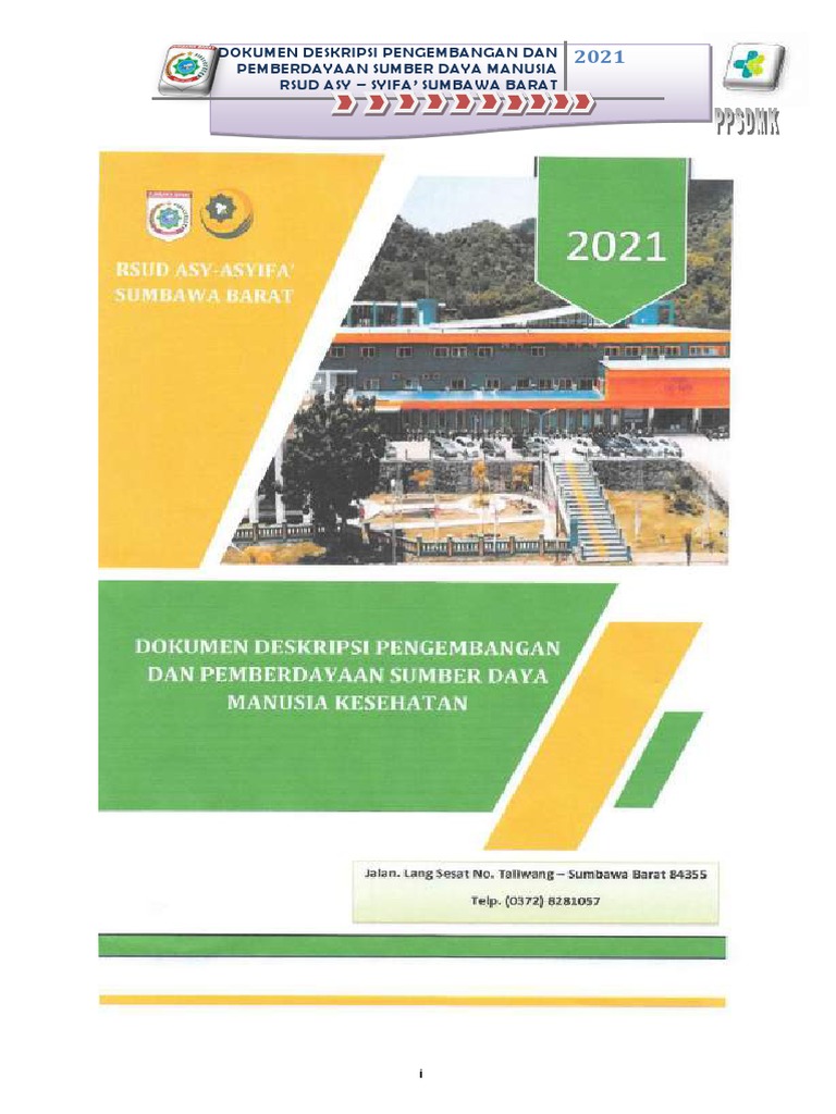 LAPORAN DOKUMEN DESKRIPSI SDMK RSUD ASY SYIFA TAHUN 2021 - Compressed Compressed | PDF