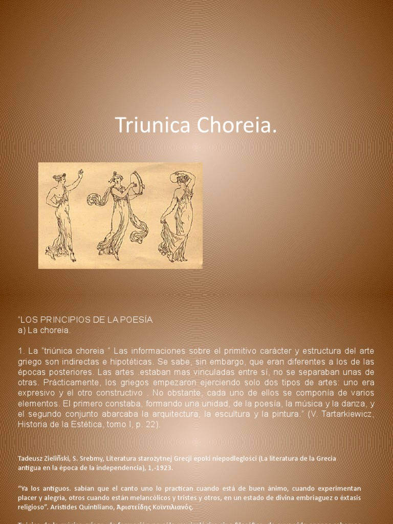 Triunica Choreia | PDF | Bailes | Antigua Grecia