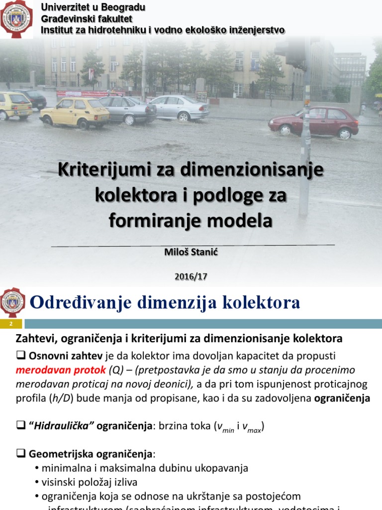 Predavanja 7 Dimenzionisanje Kolektora 1496670051394 | PDF