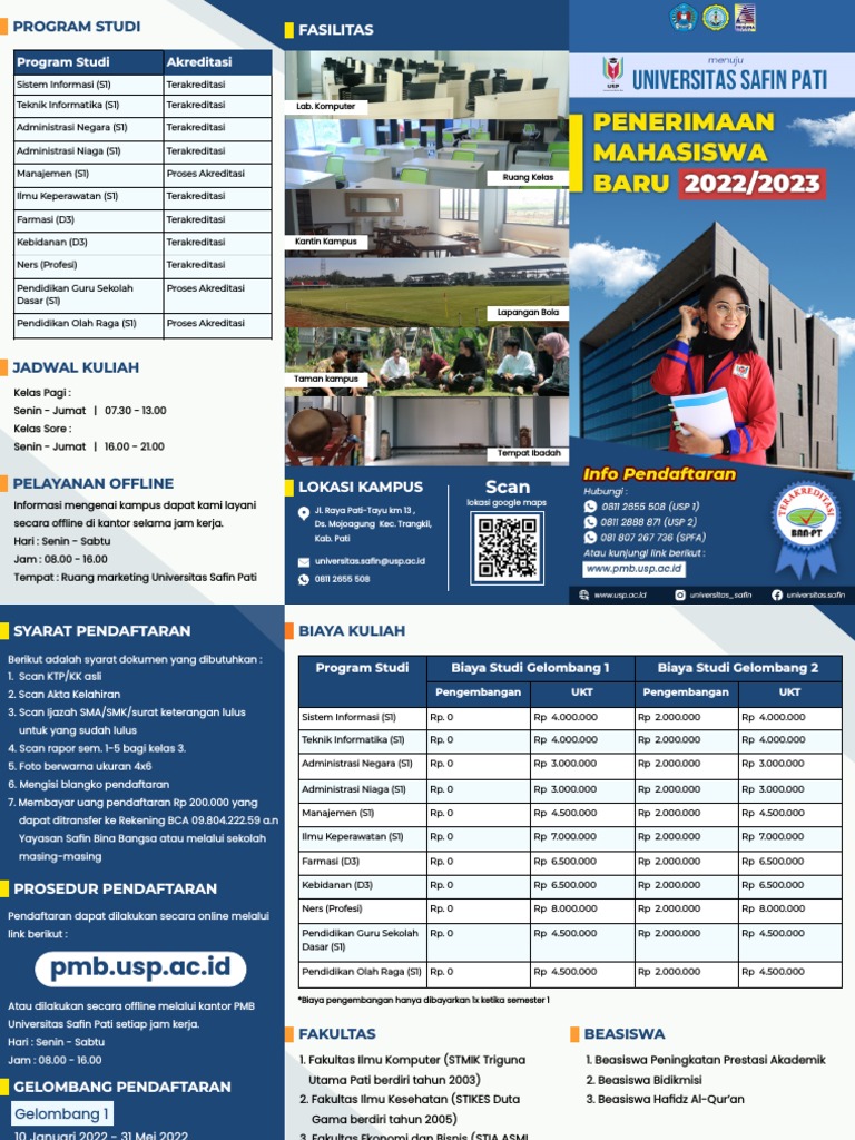 Brosur PMB Universitas Safin Pati 2022-13 Jan | PDF