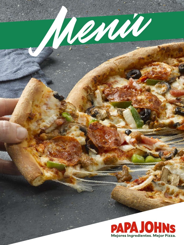 Menu Papa Johns 2021 | PDF | Pizza | Queso