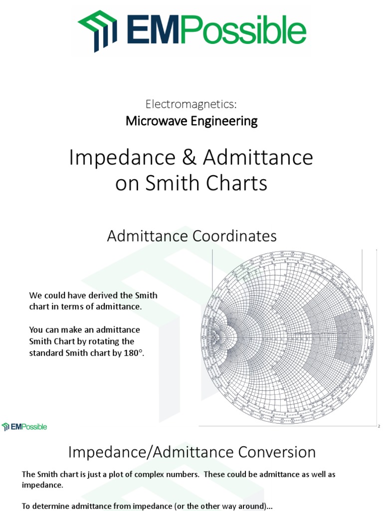 Lecture Impedance and Admittance On Smith Charts | PDF | Physics ...