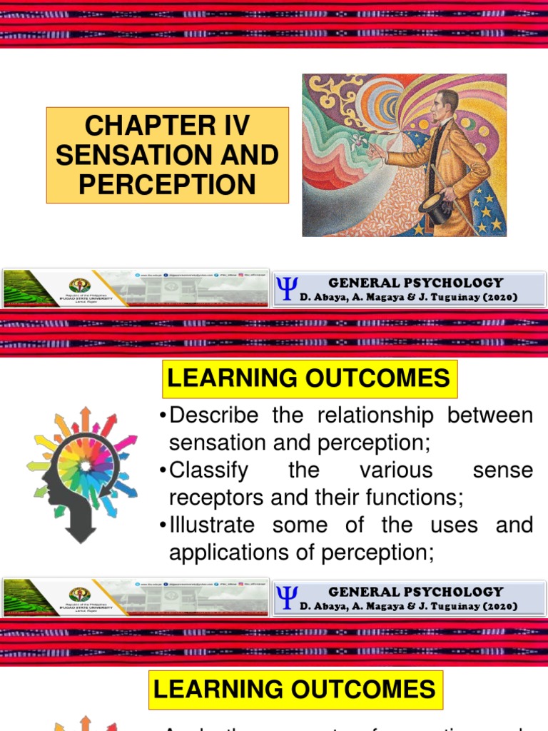Chapter 4 - Sensation and Perception | PDF | Senses | Perception