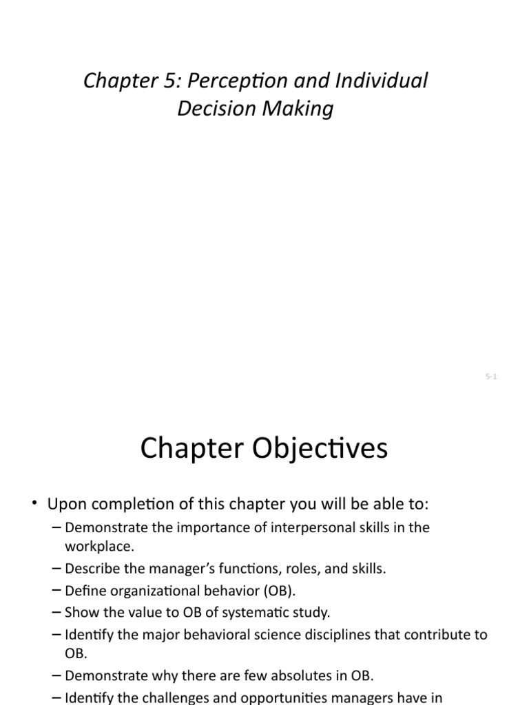 Perception and Decision Making Insights | PDF | Decision Making ...