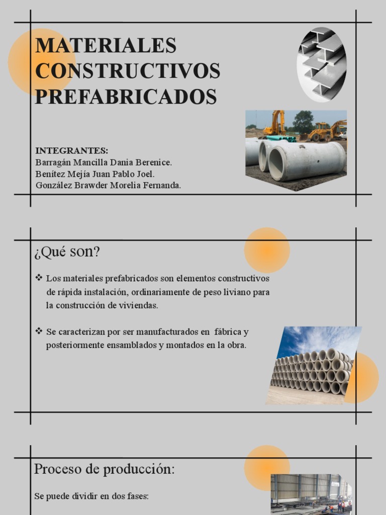 Equipo 5 - Materiales Constructivos Prefabricados - Prop. y Comp. de ...