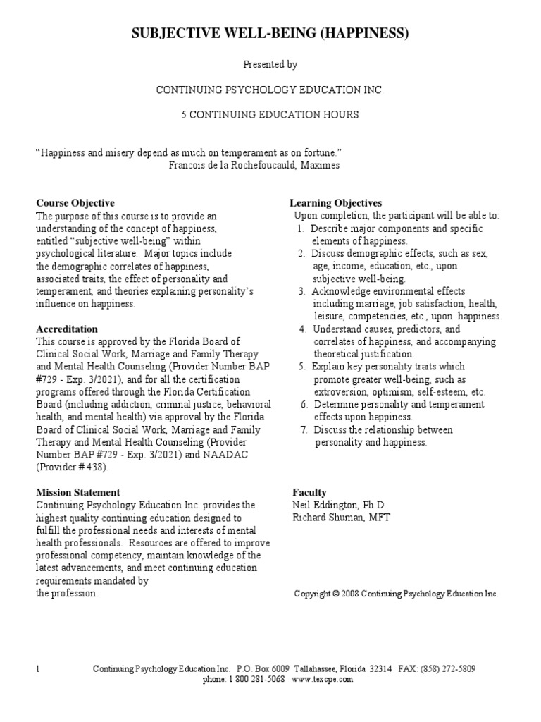 Eddington & Shuman (2008) | PDF | Extraversion And Introversion | Optimism