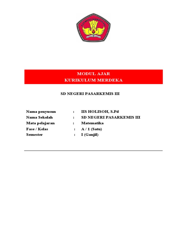 Modul Ajar Matematika 1 | PDF | Kesehatan Holistik