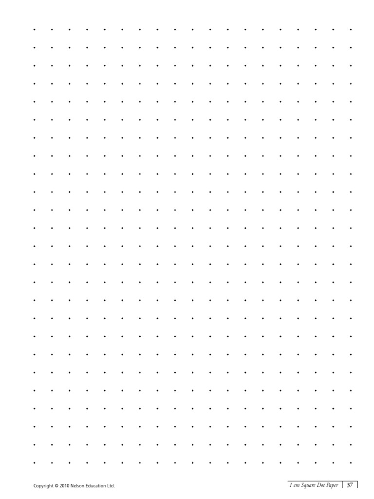 1 CM Square Dot Paper | PDF