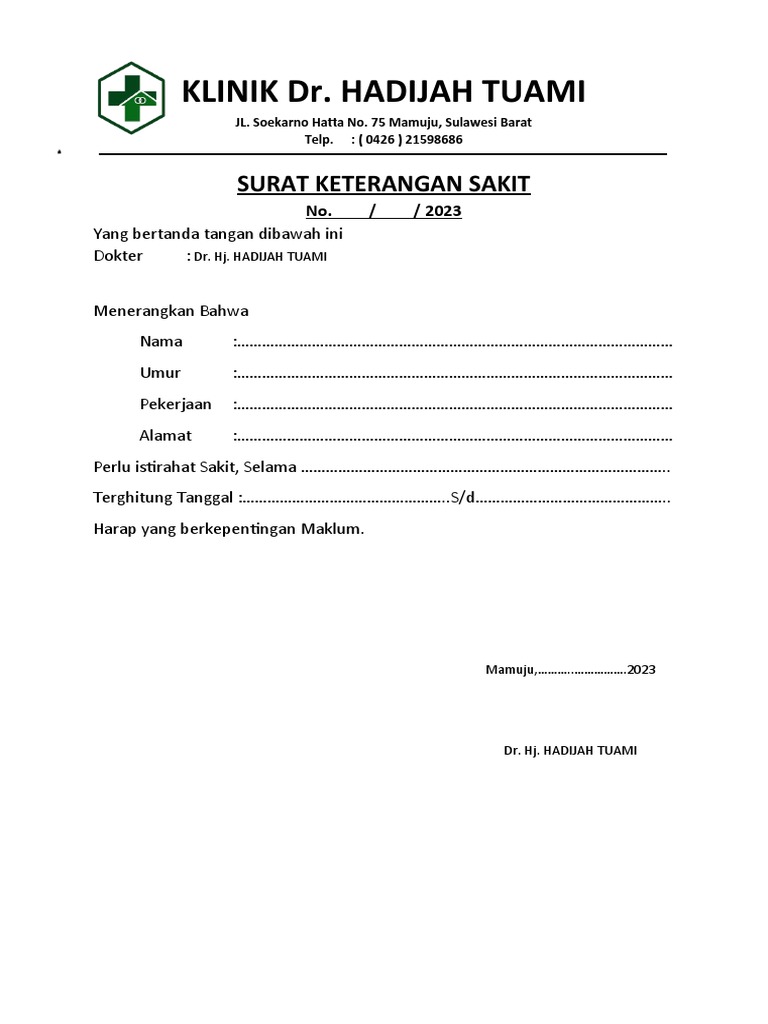 surat sakit | PDF