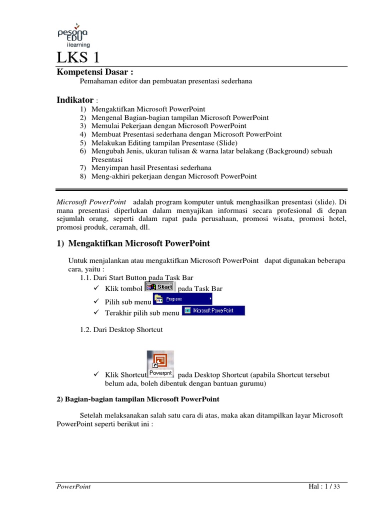LKS PowerPoint | PDF | Komputer