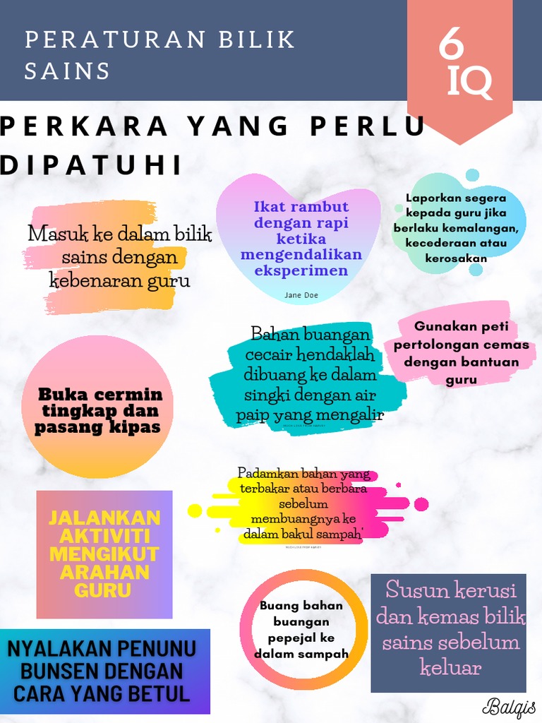 Peraturan Makmal Sains | PDF